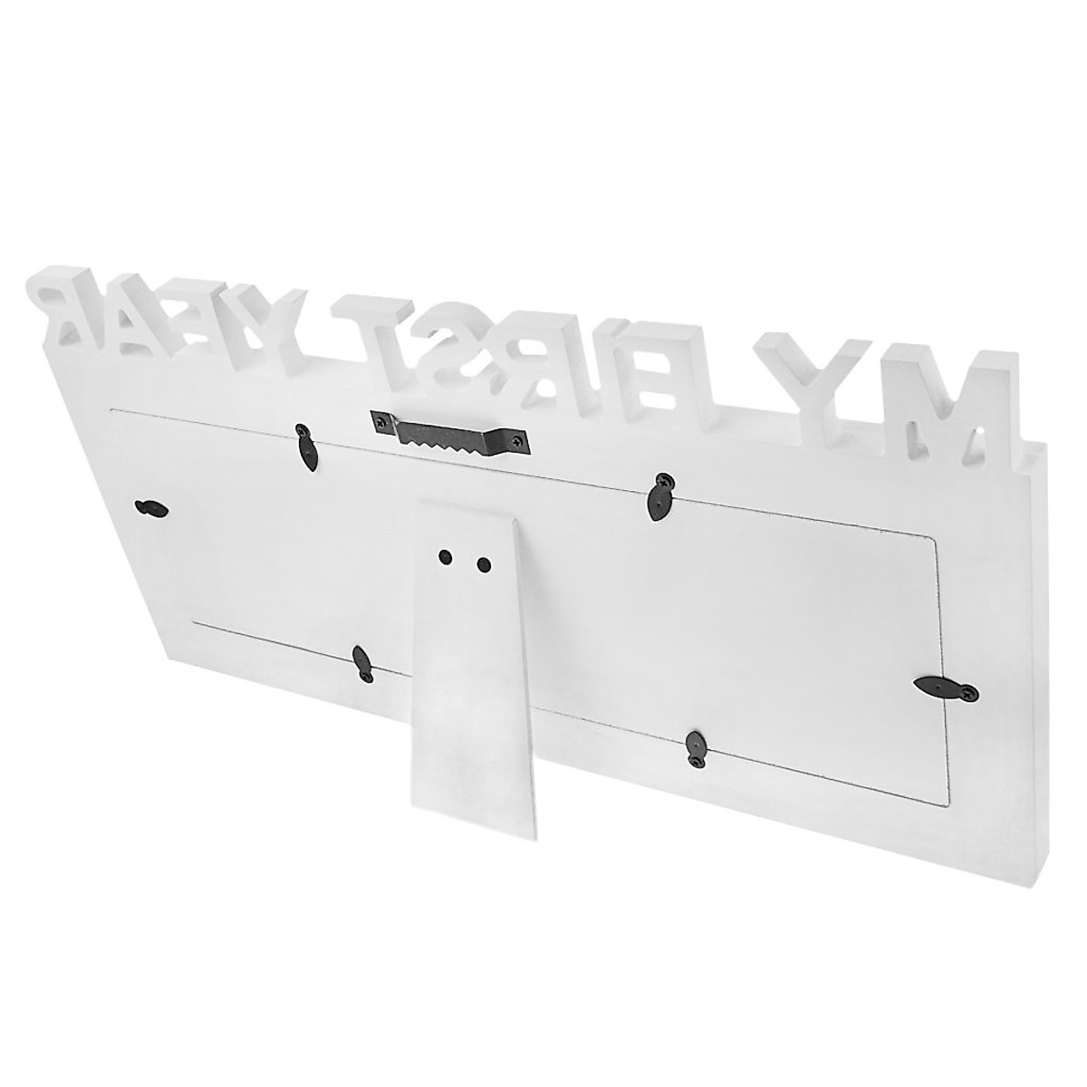 Picture Frames,Baby My First Year Photos Frame Photo Moments Keepsake Picture Frame Girls Boys Multi Photo Impression Kit Newborn Baby Infant Shower Frame Birthday Xmas Memories Christening Gifts