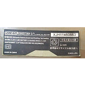 Replacement Sticker Label Tag Marking Sticker AGS-001 for Game Boy Advance SP GBA SP