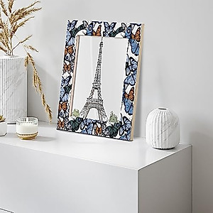 POFATO Butterflies Skull11x14 Picture Frame Wood Photo Frame for Tabletop Display Wall Mount Picture Frame Display 11 x 14 Inch Photo Wall Decor Home Gift Frames