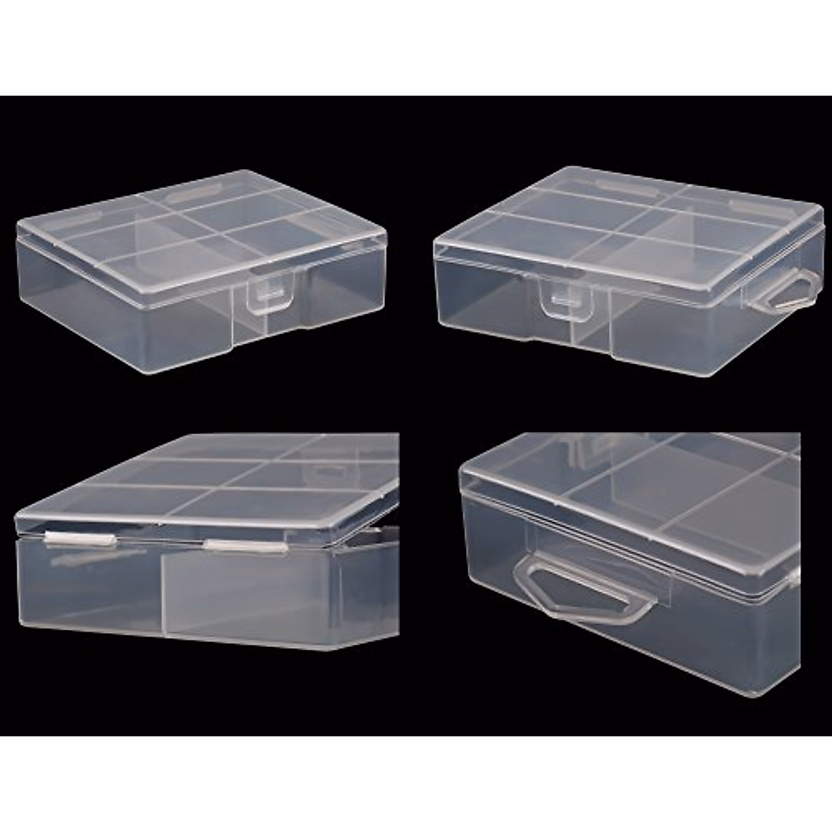 Whizzotech AA and AAA Battery Storage Case Holder Organizer Box (24 AA + 24 AAA)