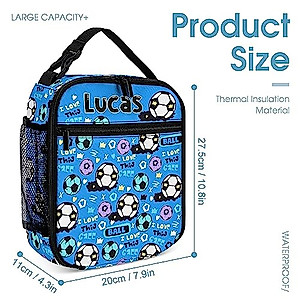 Artsadd Custom Backpack with Name Personalized Football Name Backpack Travel Laptop Backpack 3 Piece Backpack Set