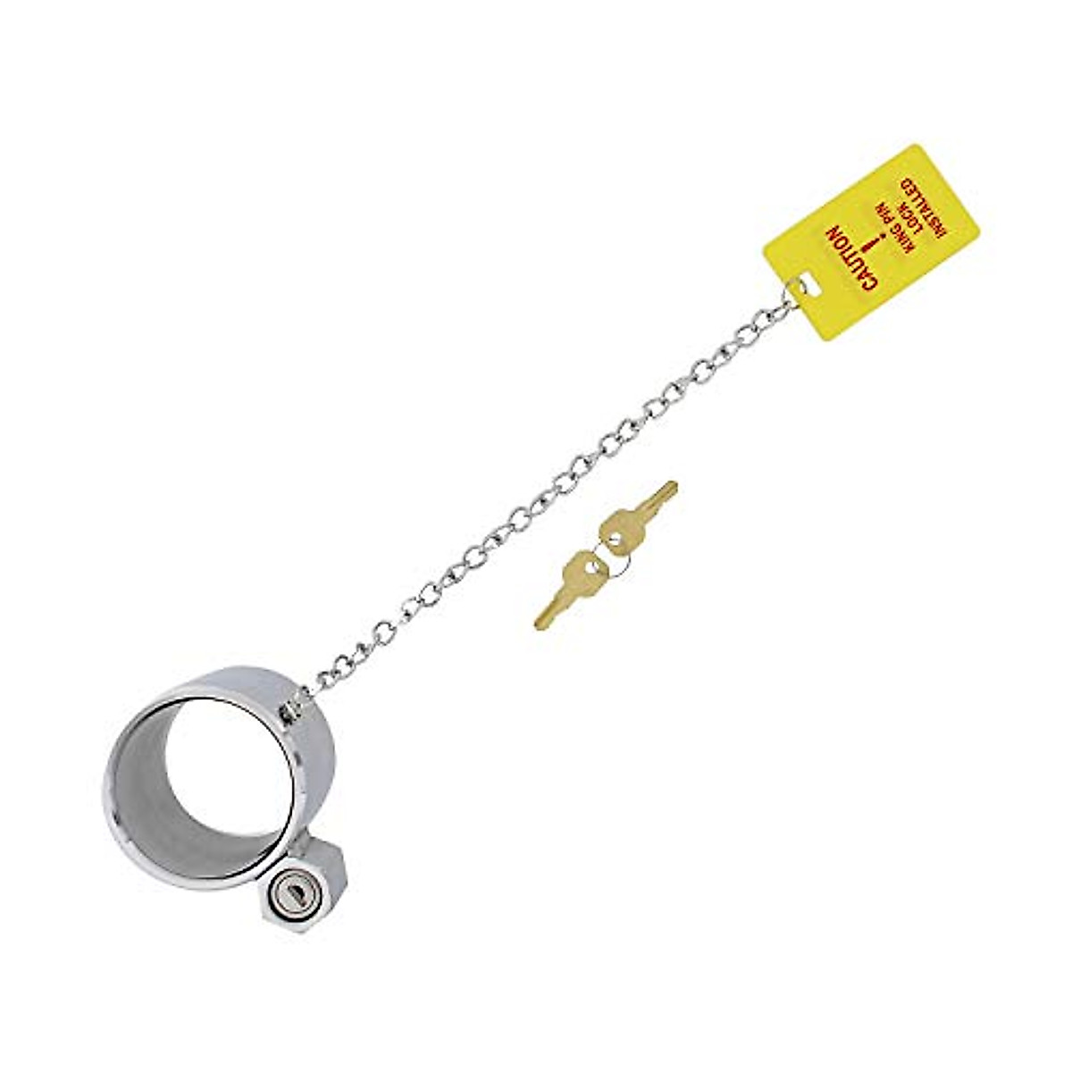 BISupply Semi Trailer King Pin Lock - Anti Theft 5th Wheel Hitch Locking Pin Kingpin Hitch Lock for RVs or Trailers