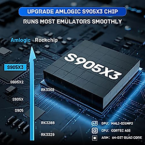 Kinhank Arcade Game Console Built-in 25000+Games, Super Console Arcade Video Game Console S905X3 Chip, 3D Joystick Turbo Function