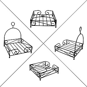 PSW - Kitchen Accessories Napkin Holder Metal Square Luncheon Home Flat 7" - Black Product SKU: SZ-6022