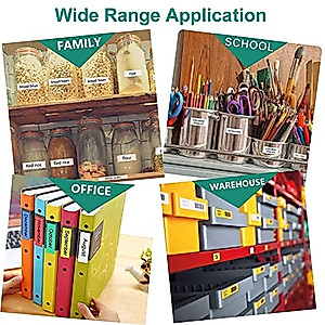 Colorty Compatible Label Tape Replacement for Brother P Touch TZe 12mm 0.47 Laminated Tape Black on Multicolored Label Tape for P-Touch PT H110 D210 D600 1230PC 1280 Label Maker, 11 Pack