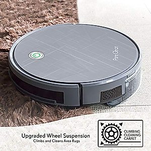 Smart Gyroscope Robot Vacuum Cleaner - Multiroom Navigation Mobile App Control and Alexa Compatible - Auto Charge Dock, 3 Step Air Filter - Cleans Hardwood and Carpet Floor - Pure Clean PUCRC660
