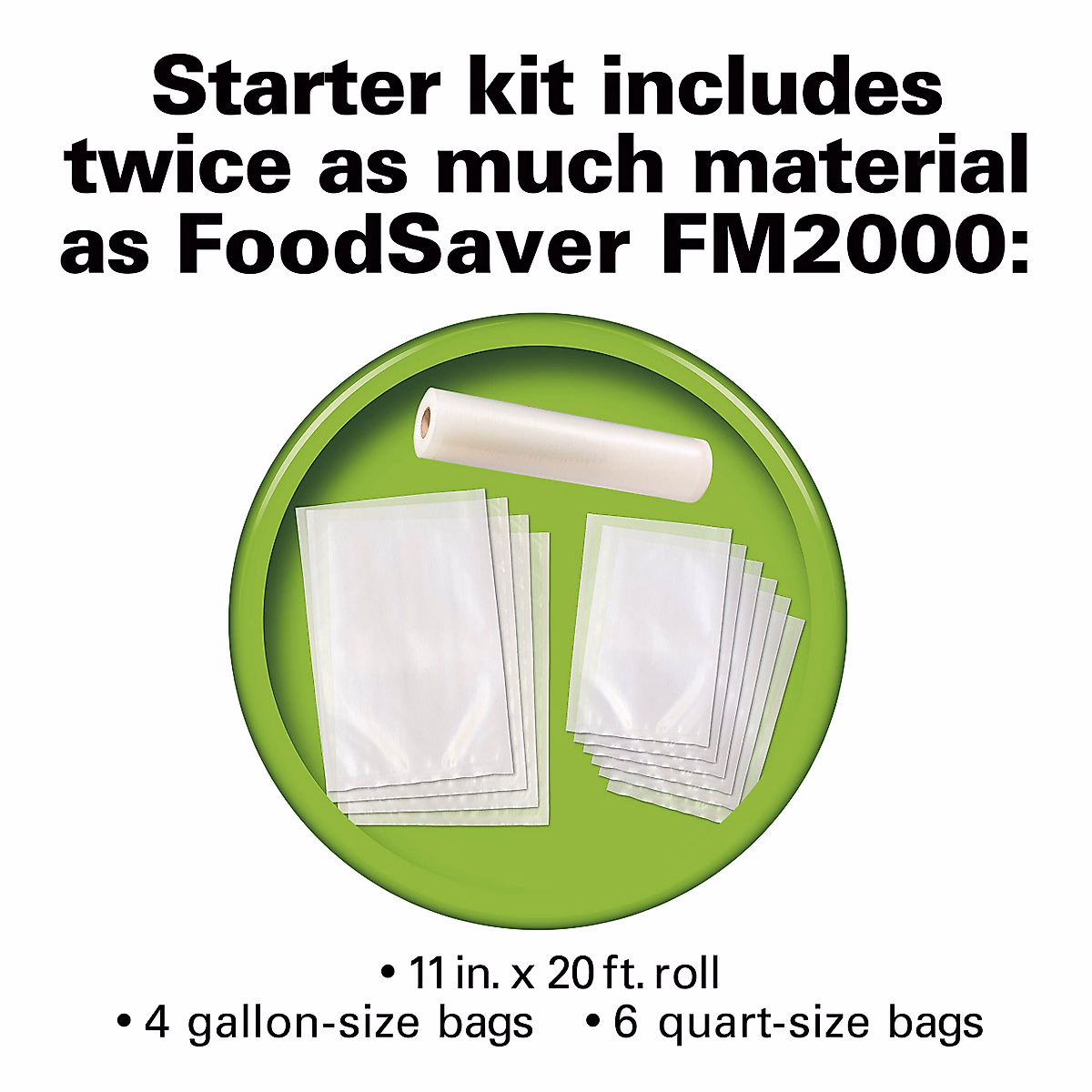 Hamilton Beach NutriFresh Vacuum Sealer Machine with BPA Free Food Sealing Starter Kit, Grey (78214)