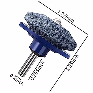 UZKOZAM 5PCS Lawn Mower Blade Sharpener Balancer Kit for Drill Grinder Stone Garden Tool