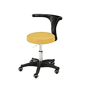 Global-Dental Office Assistant's Stools Adjustable Mobile Chair Microfiber Leather 12 Colors to Choose