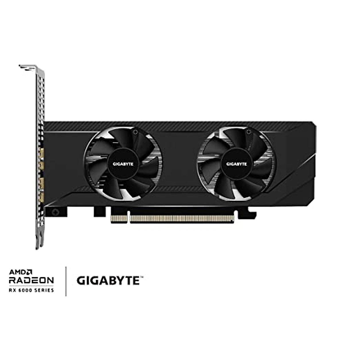 Gigabyte Radeon RX 6400 D6 Low Profile 4G Graphics Card, Low Profile Design, 4GB 64-bit GDDR6, GV-R64D6-4GL Video Card