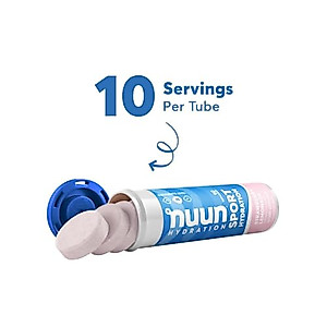 Nuun Sport Electrolyte Tablets, Strawberry Lemonade, 40 Total Servings, 5 Essentials Electrolytes, Vegan, Non-GMO