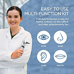 Zyrev ZetaLife ENT Diagnostic Kit with 50 Extra Disposable Specula Tips (Regular)