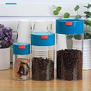 SPERKY Coffee Containers Vacuum Airtight Can Food Storage Container Plastic Kitchen Dried Fruit Box Multigrain Tank Kit Bottle Jars Sealed Coffee Grains