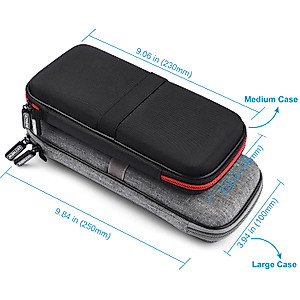SKYNEW Powerbank Hard Travel Case Compatible RAV Power 26800/20100/20000mAh, Anker Power Core 26800mAh/ PowerCore +26800mAh, ROMOSS 30000mAh, Miady Charger, Ekrist, Lab599 Tx500 Radio(Light Grey)