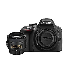 Nikon D3300 DSLR Body (Black) w/ 35mm F/1.8G