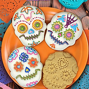 Genuine Fred SWEET SPIRITS Day of the Dead Cookie Cutter/Stampers, Set of 4