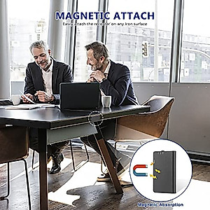 64GB Mini Digital Voice Recorder,Magnetic Voice Activated Recorder with 12 Days Recording Capacity,30 Hours Battery Time,Rechargeable Portable Audio Recorder for Meeting Interview