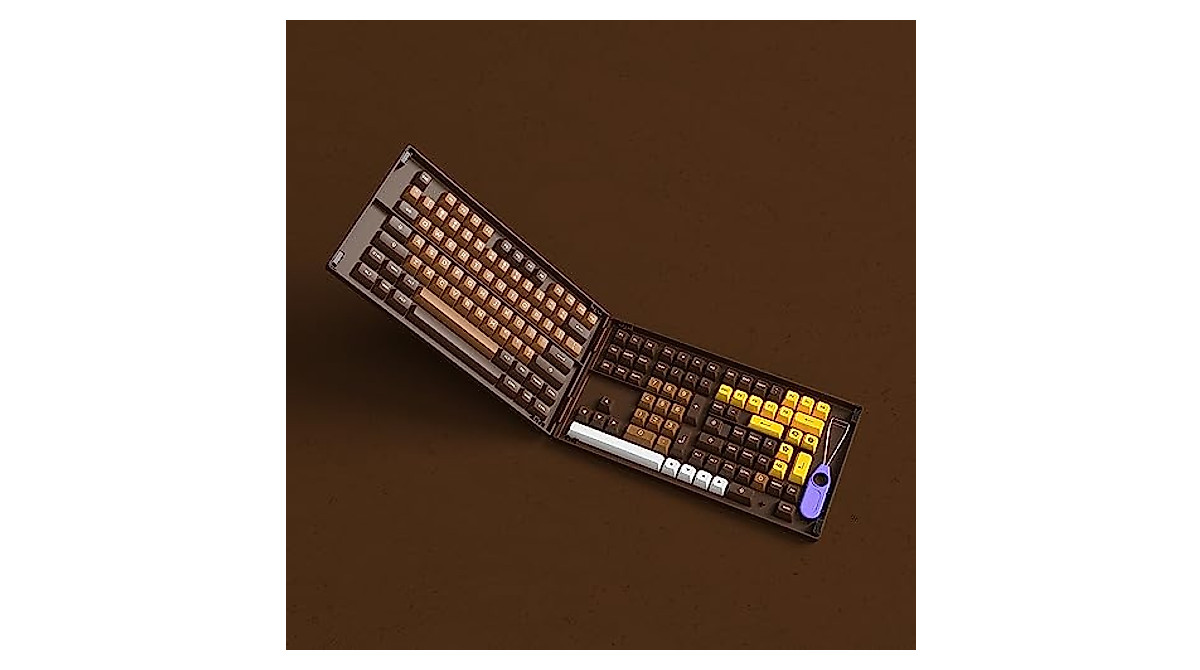 Akko Chocolate 178-Key Keycap Set for Custom Keyboards