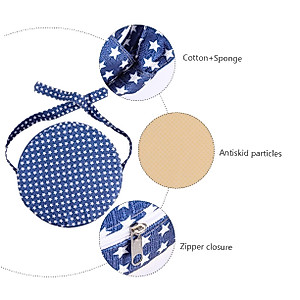 Toddmomy 2 Pcs Height Increasing Seat Cushion Mat Cotton Fabric (Filler: High-Density Sponge) Baby Washable