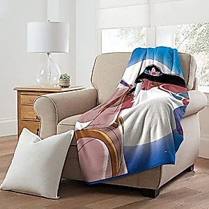 Northwest Aladdin Micro Raschel Throw Blanket, 46" x 60", Moonlight Lovers