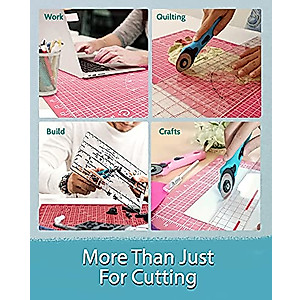 G+ Self-Healing Reversible Cutting Mat - A3 12x18 for Fabric; Double-Sided Cutting Board for Sewing, Crafting, Quilting, Scrapbooking, Rotary Cutting - Perfect for Creators