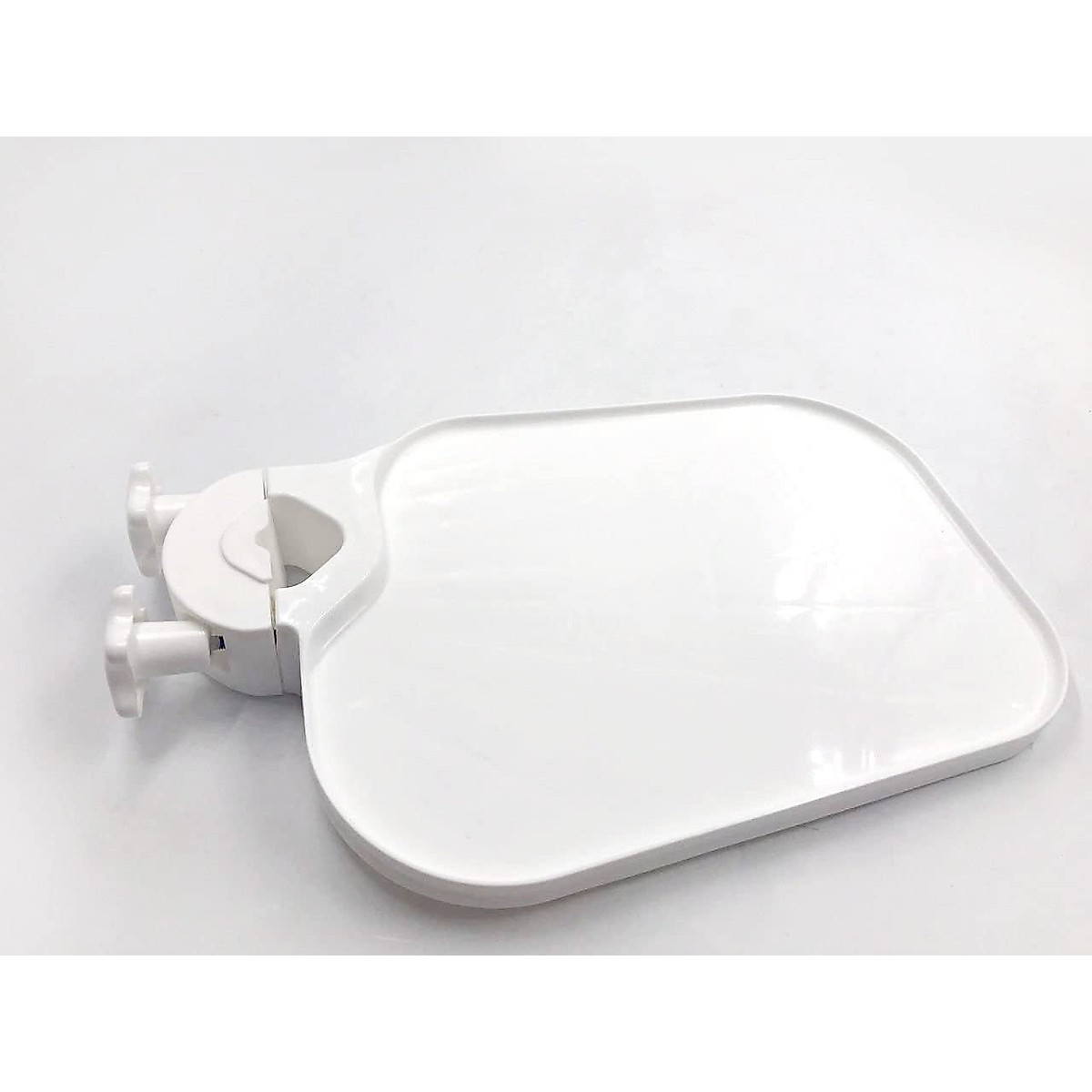 OUBO Adjustable White Pole Post Mounted Square Utility Access Shelf Tray US100 Holders Fit on Any Chair