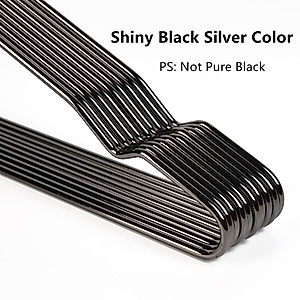 Better to U 17 Inch Metal Clothes Hanger, 4.0mm Heavy Duty Shirt Blouse Hanger for Coat Suit Bridal Boutique, Space Saving Slim Wire Hanger for Camisole Trousers Wedding Dress（Gold 36pack）