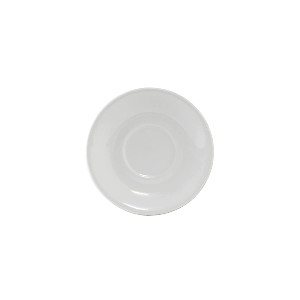 Tuxton China ALE-050 Demitasse Saucer, 5" Dia., Round, Coupe, Microwave & Dishwasher Safe, Oven Proof, Fully vitrified, Lead-Free, TuxCare, Healthcare, Alaska/Colorado, Porcelain White, Case of 36
