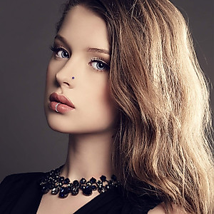 ONESING 60 Pcs 20G Silver Nose Rings for Women Nose Piercing Jewelry L Shape Nose Rings Studs Nose Ring Hoop Nose Screw Hypoallergenic Nose Studs Stainless Steel Nostril Piercing Jewelry