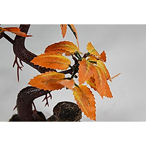 Penn-PLAX Deco-Replicas Bonsai Tree Aquarium Decoration – Orange – Safe for Freshwater and Saltwater Fish Tanks – 8” Height