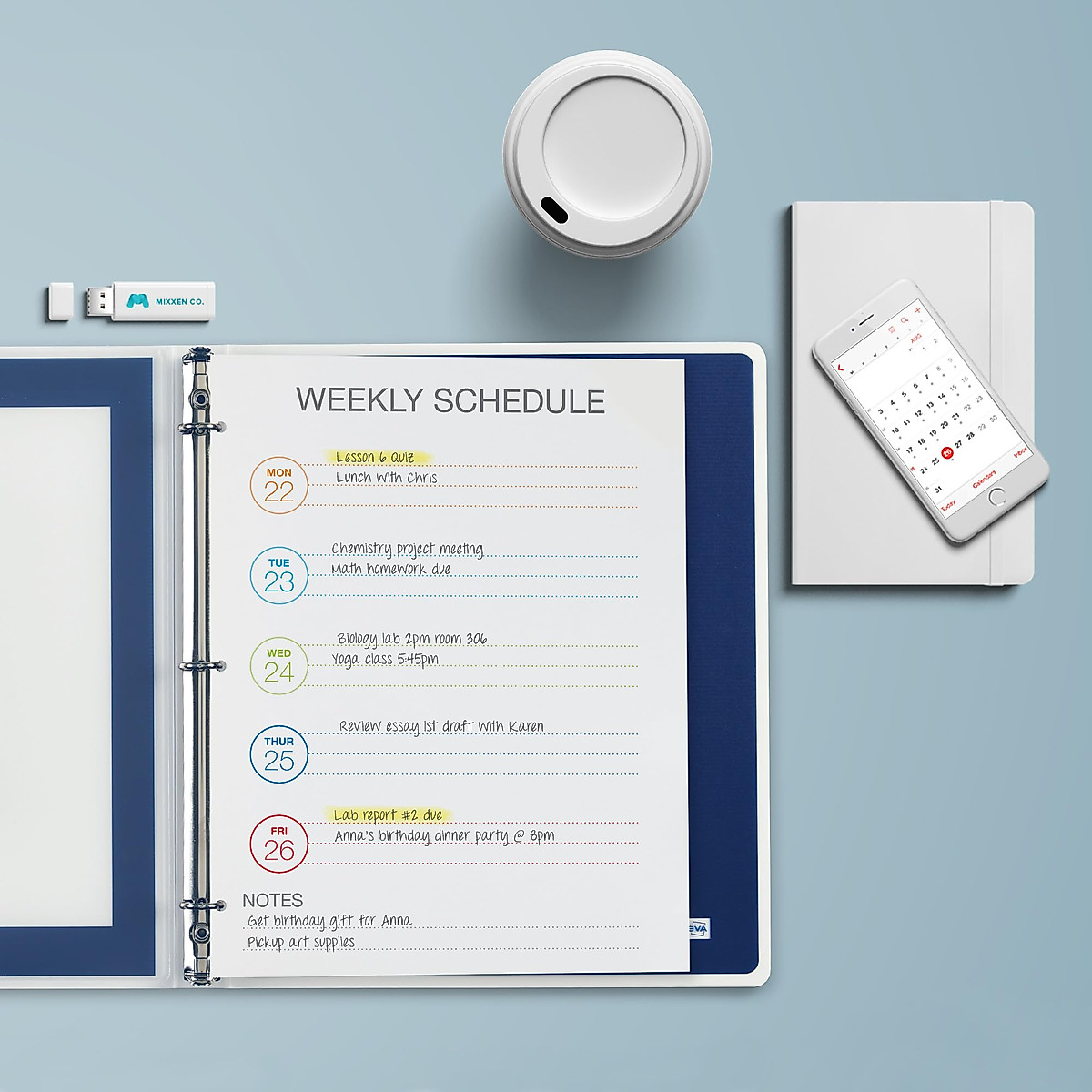 Avery Flexi-View 3 Ring Binder, 1/2 Inch Round Rings, 1 Navy Blue Binder (15766)