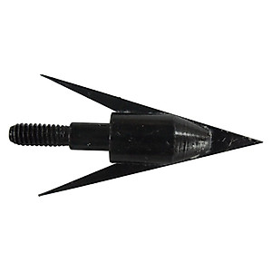 e5e10 12Pcs Fishing Arrowheads Screw-on Points 150 Grain Black Bowfishing Screw Tips Broadheads for Fishing Arrow Compound Bow, Crossbow and Recurve Bow (Type1)