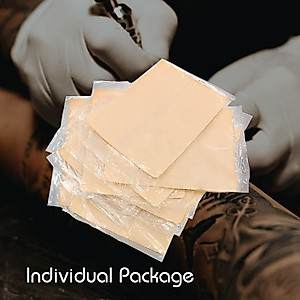 Blank Tattoo Practice Skin - Jconly 20 Sheets 8×6 Double Sides Fake Skin Tattoo Skin, Microblading Eyebrows or lips to practice skin for Beginners and Experienced Tattoo Artists,Tattoo Supplies