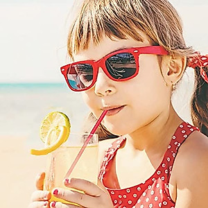 200 Pcs Colorful Disposable Drinking Plastic Straws.(0.23'' diameter and 8.26" long)-8 Colors