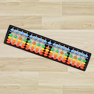 AMLESO Professional 17 Column Math Abacus Chinese Japanese Calculator Counting Tool Montessori Toy Math Arithmetic Toy Counting Toy for Kids