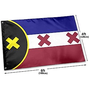 Holzkary Lmanburg Flag- Double Stitched Polyester-L'manburg Flag Gronments Independence Dream SMP Flag (120x180cm)