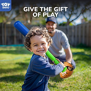 TOY Life Tball T Ball Set for Kids 3-5 Tball Set for Kids 5-8 Tee Ball Bat Toddler Baseball Tee Ball Set Bat Baseball Kids T Ball Stand for Kids 3-5 T Ball Set for Kids 5-8 T Ball Bat Set