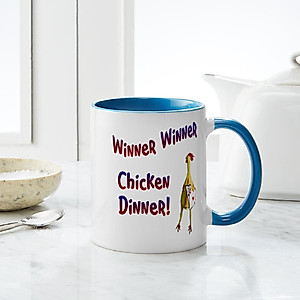 CafePress Winner Winner Chicken Dinner Mug Ceramic Coffee Mug, Tea Cup 11 oz