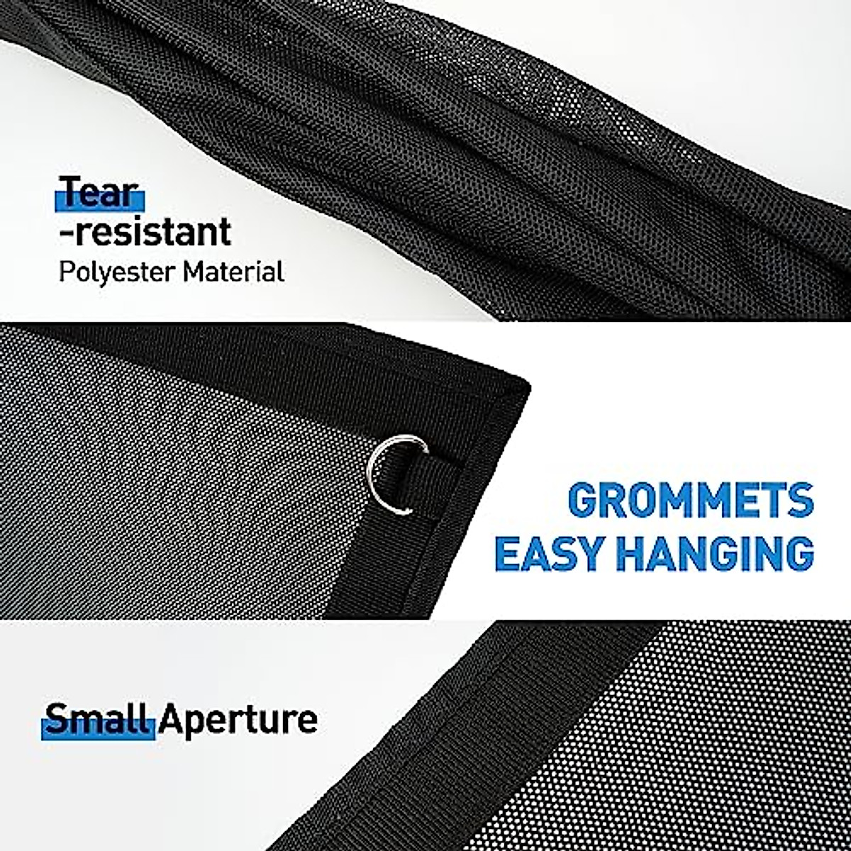 HOMWMPA Fireplace Screen, Mesh Fireplace Cover, Baby Proof to Prevent Baby and Pet Near Idle Fireplace, Fireplace Safe Mesh, 45" W x 34" H