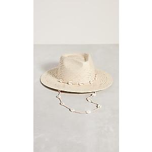 Lack of Color Women's Seashells Fedora, Natural, Tan, S