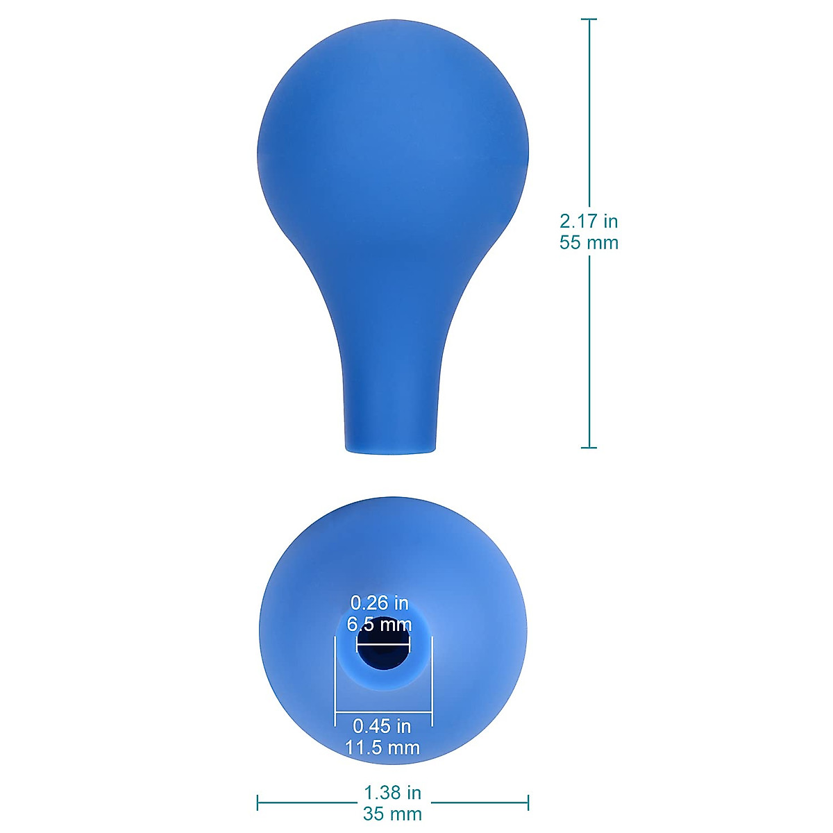 stonylab 5pcs Rubber Pipette Bulbs, Dropping Pipette Bulbs Dropper Bulb Rubber Caps Pipet Bulb for 1-20 ml Pipettor Laboratory Accessory