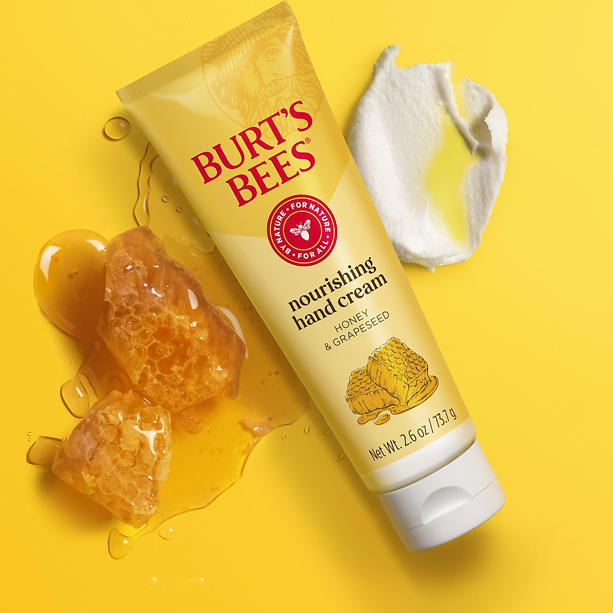 Burt's Bees Hand Cream, (Package May Vary) Honey & Grapeseed Oil 2.6 Ounce
