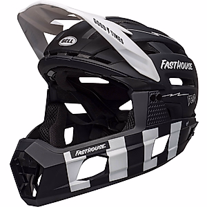 BELL Super Air R MIPS Adult Mountain Bike Helmet - Fasthouse Matte Black/White (2023), Small (52-56 cm)
