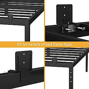 COMASACH 18 Inch Queen Size Bed Frame with Mattress Gasket