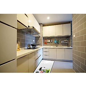 ZHIMI Kitchen Rug Anti Fatigue Kitchen Mat ﻿Cow Green Grass Runner Carpet Non-Slip Laundry Rug Home Decor Rectangle Entryway Long Mat 39 x 20 Inch