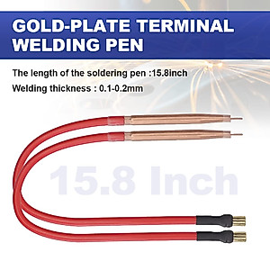 11000mAh Mini spot Welder with LCD Screen，for 18650 Battery Pack Welding, Adjustable Welding Strength to 80 Gears, Support Welding 0.1-0.2 mm Nickel Sheet, with 16 inch Copper Rod, 5 m Nickel Sheet