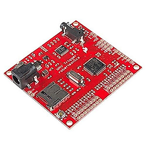 SparkFun WAV Trigger Play Uncompressed Audio Files 16-bit Files at 44.1kHz On-Board Mono Audio Amplifier Speaker Connector 14 Parallel Stereo Tracks Polyphonic MIDI Control 16 Trigger inputs Micro SD