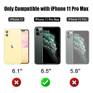 Beasyjoy iPhone 11 Pro Max Case Waterproof Metal Case Heavy Duty Built-in Screen Full Body Protective Shockproof Military Grade Black