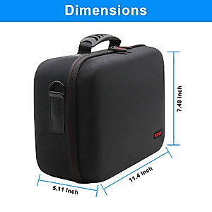 BEJOY Travel Storage Carrying Case for Oculus Quest 2, Oculus Quest All-in-one VR Gaming Headset and Controllers Accessories Travel Protective Bag, Shoulder Strap Storage Bag (Grey)