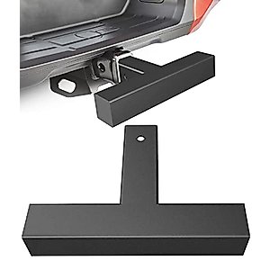 Tow Hitch Steps Bar Black for 2 Inches Receivers Trailer Hitch Step Heavy-Steel Towing Bumper Guards Automotive Bump Step Rust Free Powder Coating Finish 400lbs Maximum Load for Most Cars SUVs Trucks